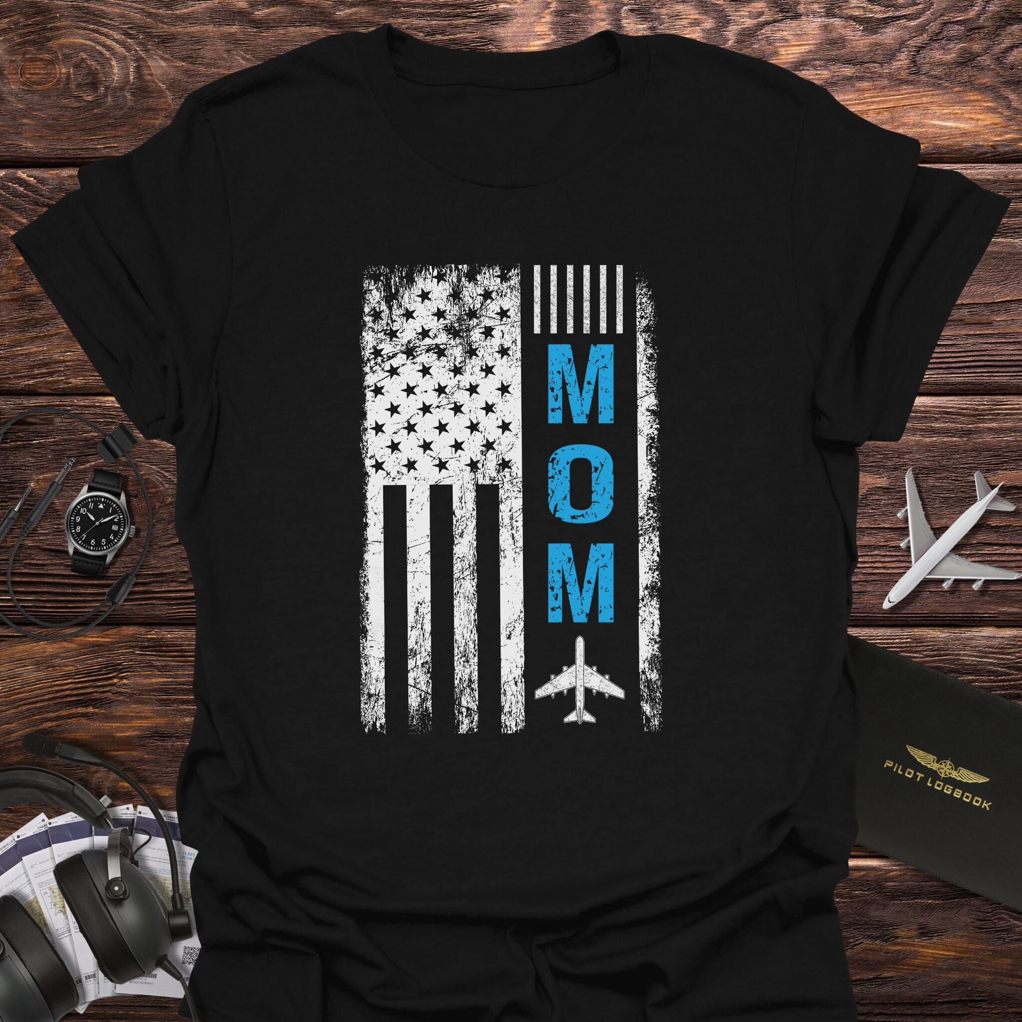 Patriotic Pilot Mom T-Shirt – JetFolk